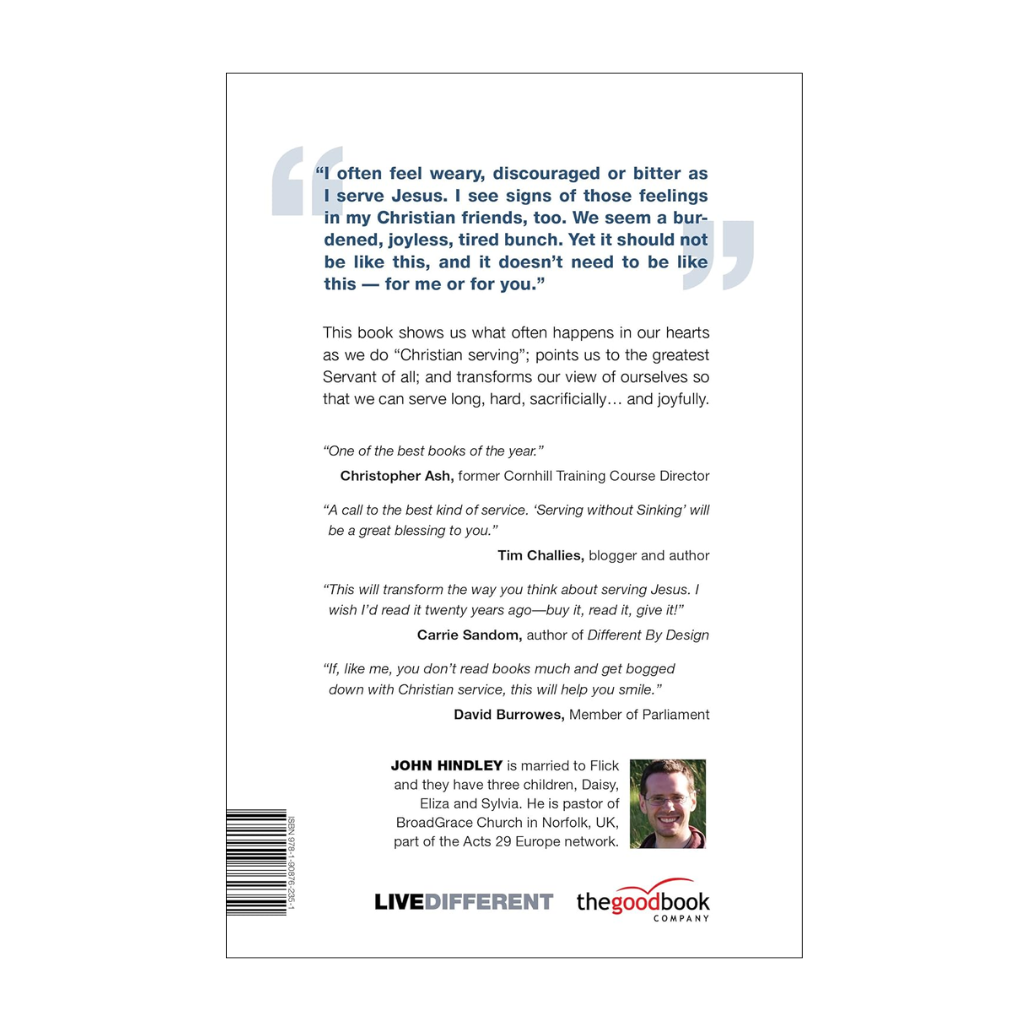 Serving Without Sinking: How to serve Christ and keep your joy – Toby's ...